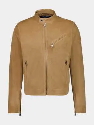 Dolce & Gabbana Lambskin Leather Jacket