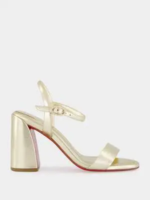 CHRISTIAN LOUBOUTIN Miss Jane 85 Sandals - Gold