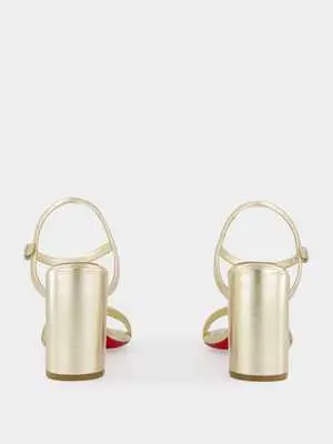 CHRISTIAN LOUBOUTIN Miss Jane 85 Sandals - Gold