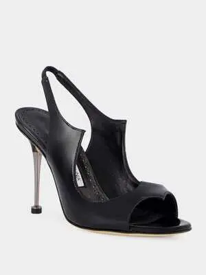 Manolo Blahnik Minza Slingback Sandals