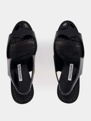 Manolo Blahnik Minza Slingback Sandals