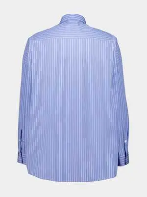 Balmain Relaxed Fit Striped Cotton Shirt