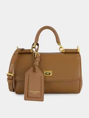 Dolce & Gabbana Mini My Sicily Handbag - Brown