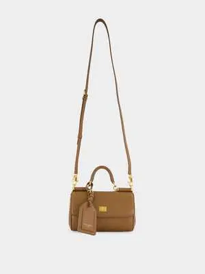 Dolce & Gabbana Mini My Sicily Handbag - Brown