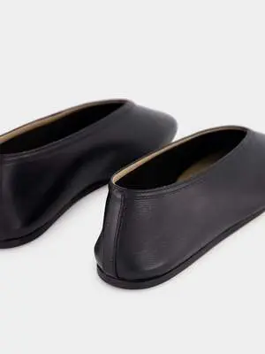 Le Monde Beryl Luna Leather Slipper - Black