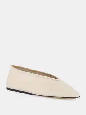 Le Monde Beryl Luna Leather Slipper - Cream