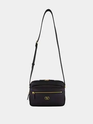 Valentino Garavani Leather Camera Case - Black