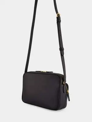 Valentino Garavani Leather Camera Case - Black
