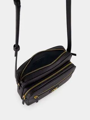 Valentino Garavani Leather Camera Case - Black