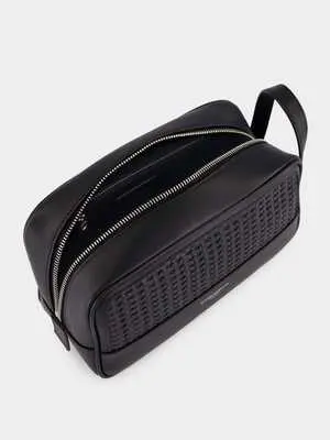 Dolce & Gabbana Woven Calfskin Leather Necessaire