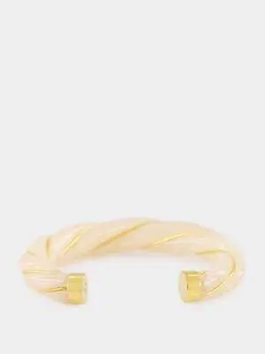 AURÉLIE BIDERMANN Ivory Diana Glazed-effect Bangle