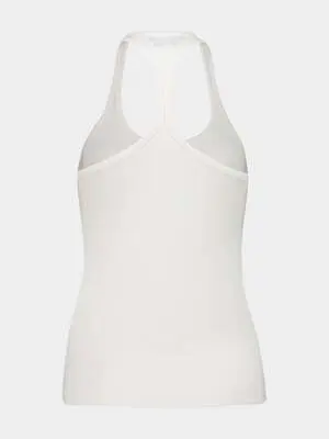 TOM FORD Ribbed Silk Tank Top - White