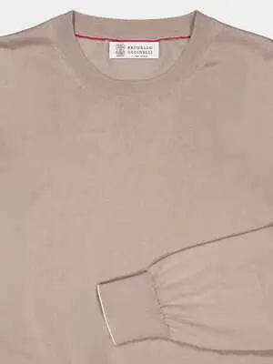 Brunello Cucinelli Lightweight Cotton Crew Neck Sweater