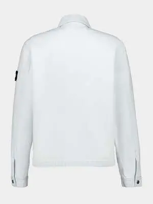 Stone Island Extra Bleach Cotton Biker Jacket
