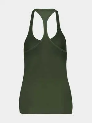 TOM FORD Ribbed Silk Tank Top - Green