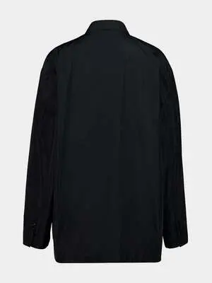 Prada Double-breasted Taffeta Jacket