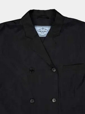 Prada Double-breasted Taffeta Jacket