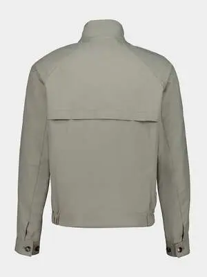 Brunello Cucinelli Techno Cotton Gabardine Jacket - Green