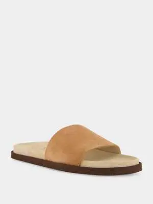Brunello Cucinelli Leather Slide Slippers