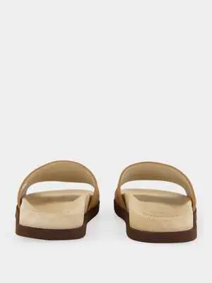 Brunello Cucinelli Leather Slide Slippers