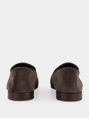 Brunello Cucinelli Suede Tassel Loafers