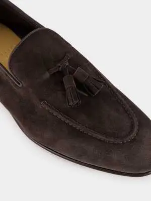 Brunello Cucinelli Suede Tassel Loafers