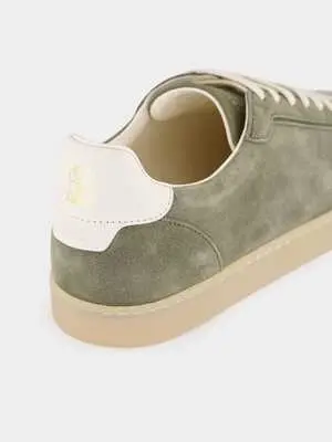 Brunello Cucinelli Suede Low-top Sneakers - Green