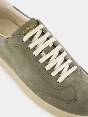 Brunello Cucinelli Suede Low-top Sneakers - Green