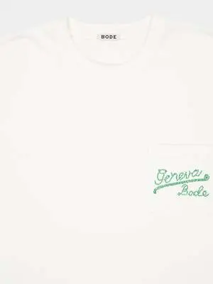 BODE Beaded Geneva Pocket T-shirt - Cream