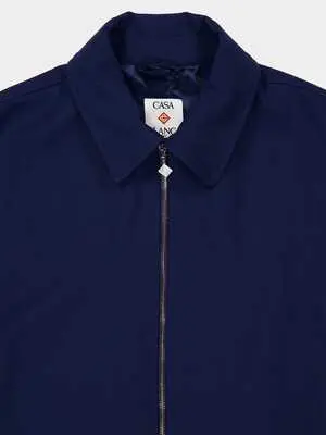 Casablanca Sports Jacket In Virgin Wool - Blue