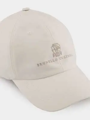 Brunello Cucinelli Cotton Baseball Cap - White