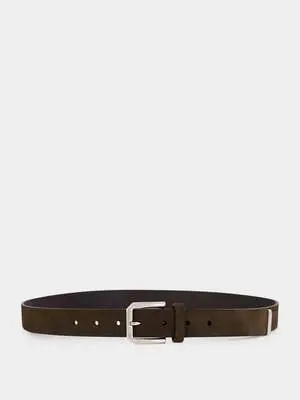 Brunello Cucinelli Suede Leather Belt - Brown