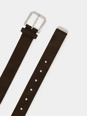 Brunello Cucinelli Suede Leather Belt