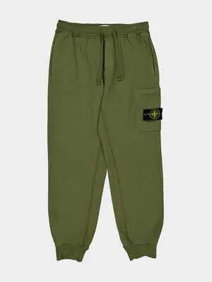 Stone Island Military Cotton Joggers - Green