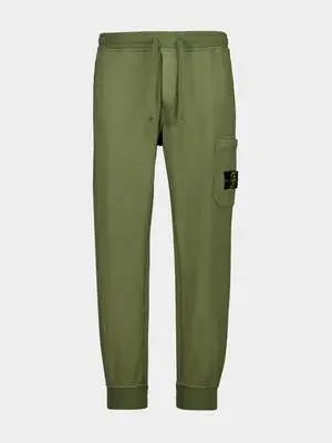 Stone Island Military Cotton Joggers - Green