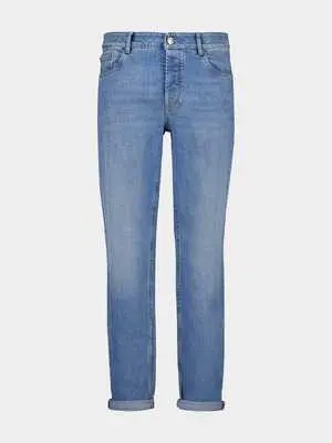 Brunello Cucinelli Light Denim Traditional Fit Jeans - Blue