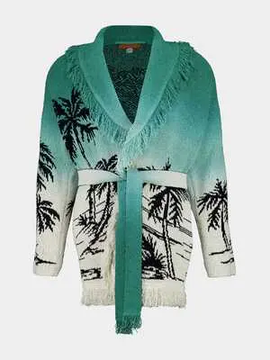 Alanui Wave Bloom Jacquard Icon Fit Cardigan