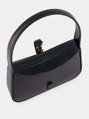 Saint Laurent Mini Le 5 À 7 Leather Bag - Black