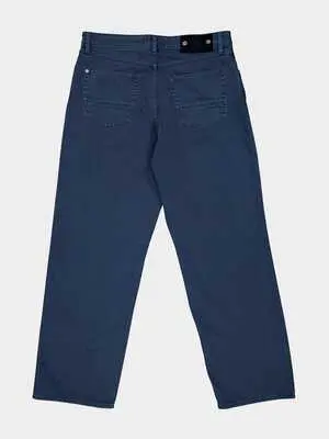 Stone Island Indigo Cotton Trousers