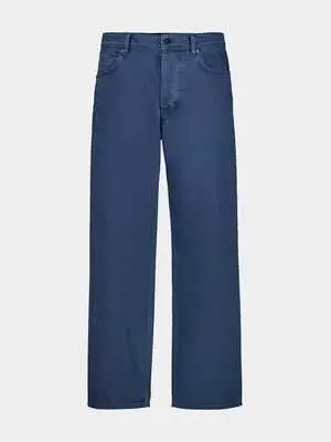 Stone Island Indigo Cotton Trousers - Blue