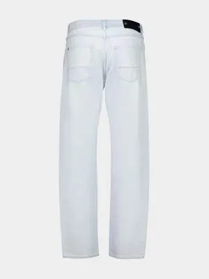 Stone Island Extra Bleach Cotton Jeans - Blue
