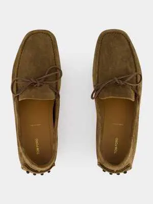 TOM FORD Suede Loafers - Brown