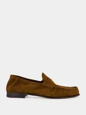 TOM FORD Leather Loafers - Burgundy