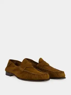 TOM FORD Leather Loafers - Burgundy