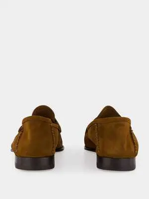 TOM FORD Leather Loafers - Burgundy