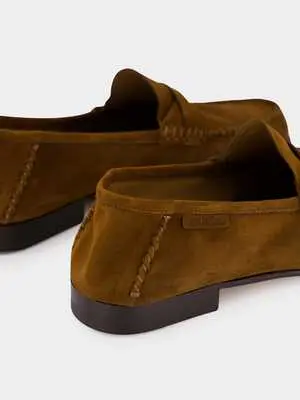 TOM FORD Leather Loafers - Burgundy