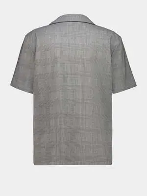 Balmain Black Short-sleeved Prince Of Wales Pyjama Shirt