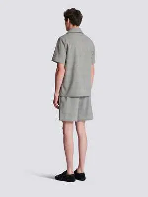 Balmain Black Short-sleeved Prince Of Wales Pyjama Shirt