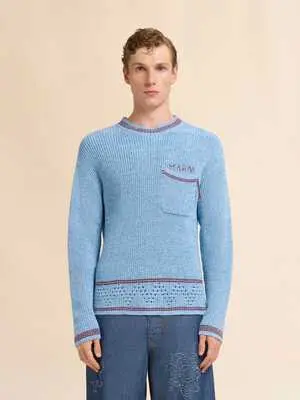 Marni Celeste Mouliné Cotton Sweater