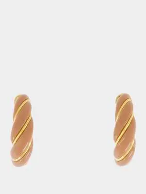 AURÉLIE BIDERMANN Capuccino Diana Earrings Beige